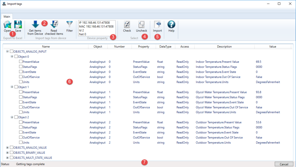 BACnet OPC server – Master OPC