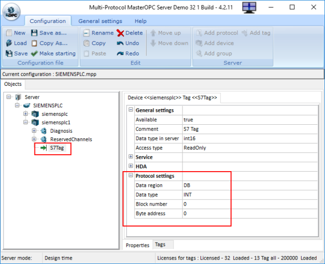 Profinet OPC server for the Siemens PLC – Master OPC
