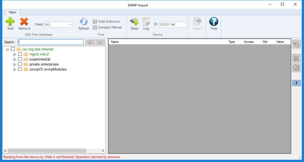 SNMP OPC Server – Master OPC